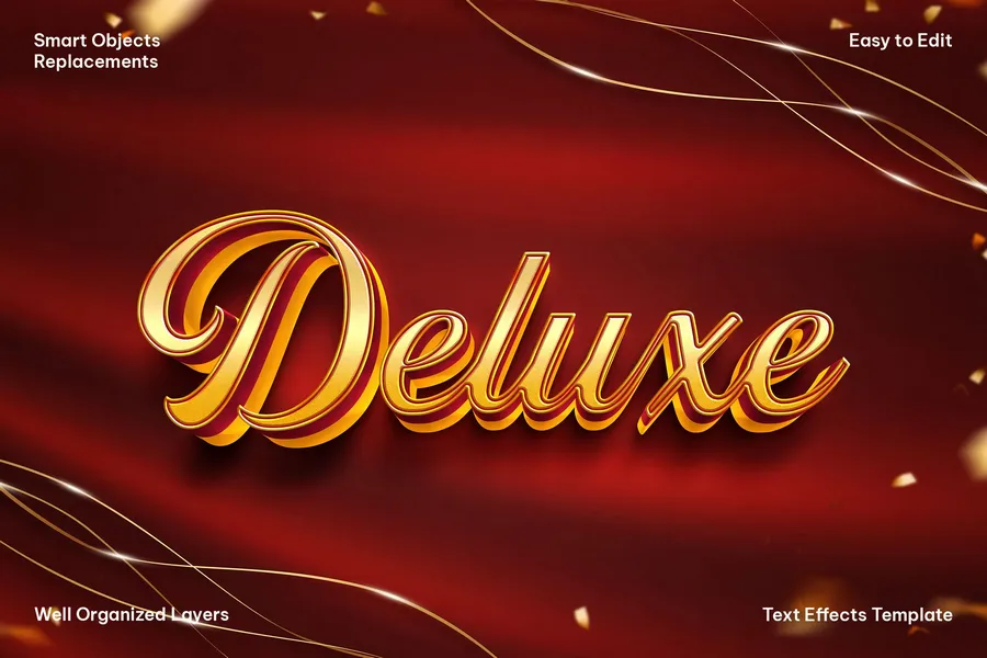 Deluxe Text Effect | Free Design Add-On from Pixlayer.net